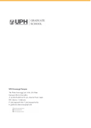 UPH Graduate - Brochure International Relations 2021-2022